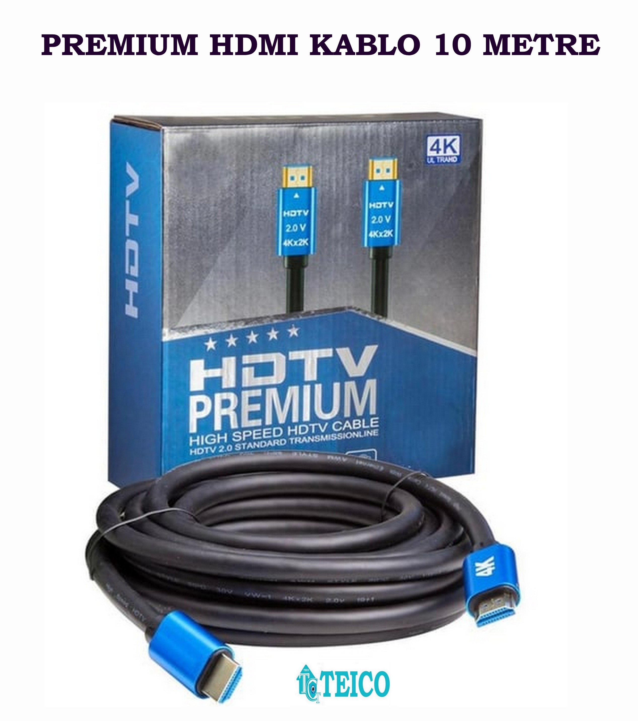 Premium HDMI Kablo 10 Metre A+ Kalite Teico-5810P